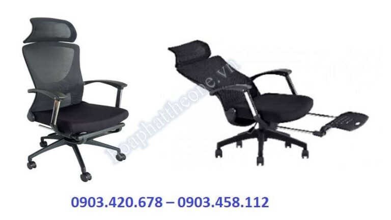 Ghế Trưởng Phòng GL333 - Ghế Xoay Lưới Tựa Đầu - Nội Thất The One